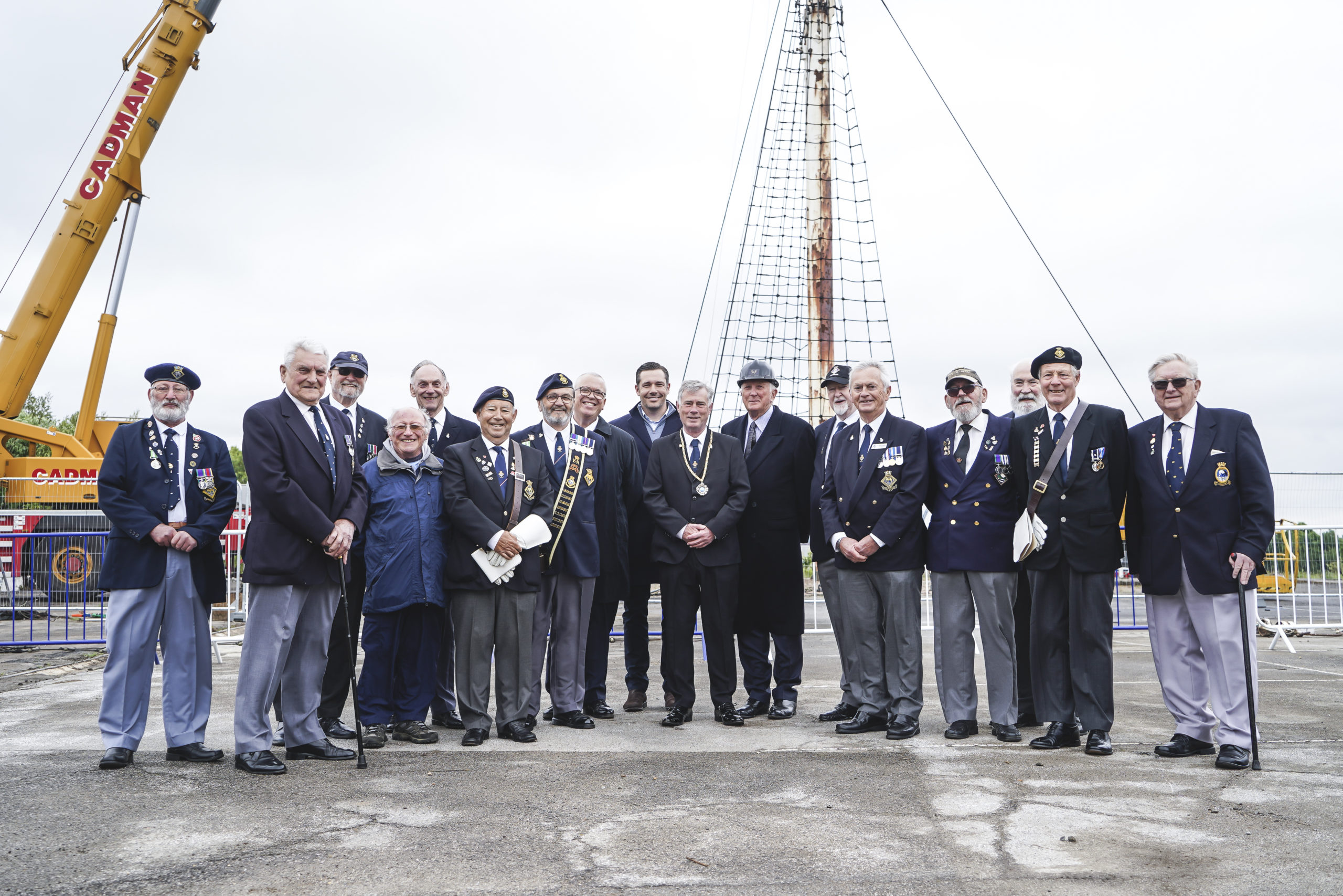 WAVENSMERE HOMES HOST DE-RIGGING CEREMONY AT BARRELMANS POINT, HMS ...
